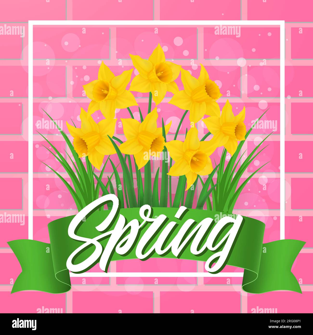 Bunch of daffodils illustration hi-res stock photography and images - Alamy