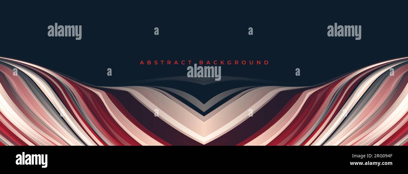 Vector modern abstract background with colorful wave lines and arrow ...