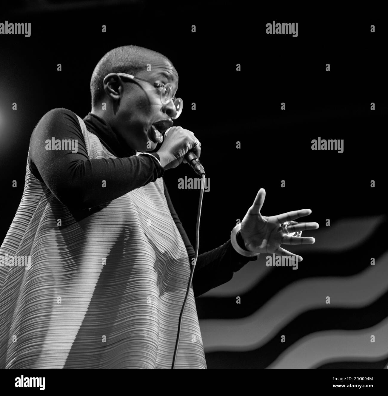 American singer cecile mclorin salvant Black and White Stock Photos ...