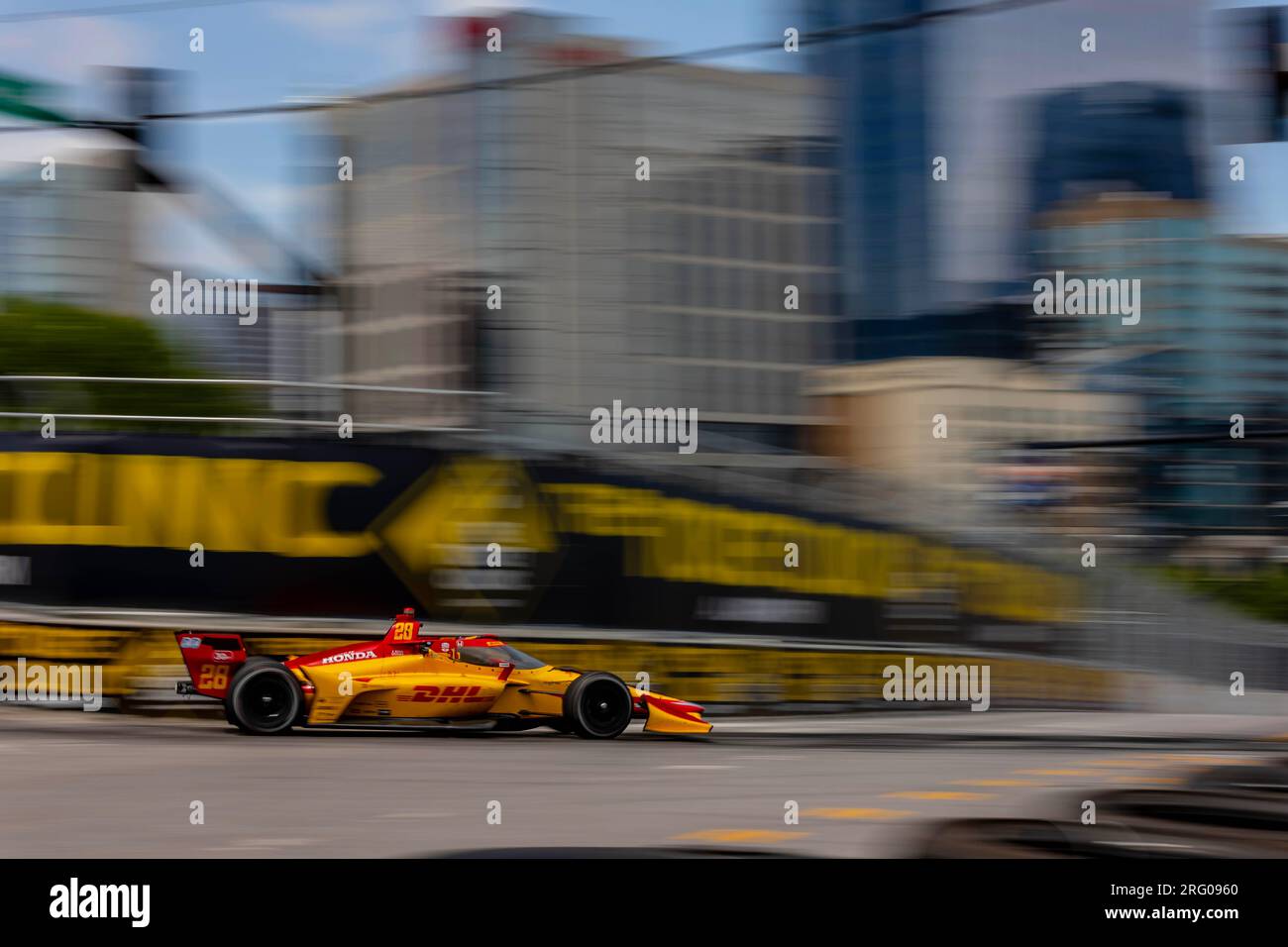 Nashville, TN, USA. 6th Aug, 2023. INDYCAR Driver, ROMAIN GROSJEAN (28 ...
