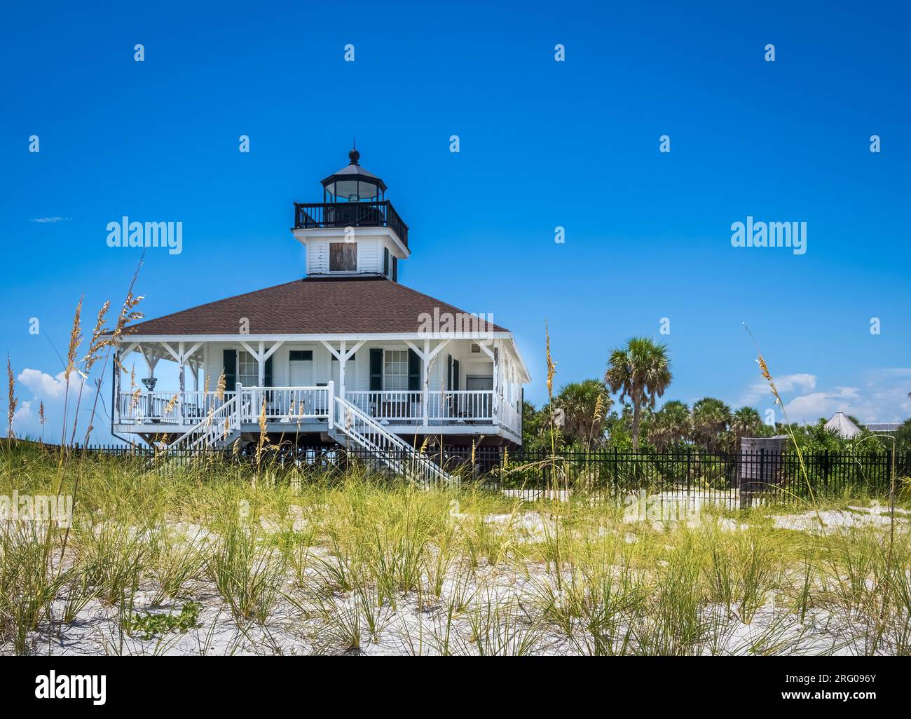 The Port Boca Grande Lighthouse on the Gulf of Mexico in Gasparilla ...