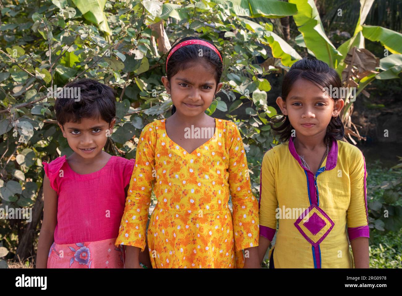 Young girls of rural Bangladesh. Patuakhali, Bangladesh Stock Photo - Alamy