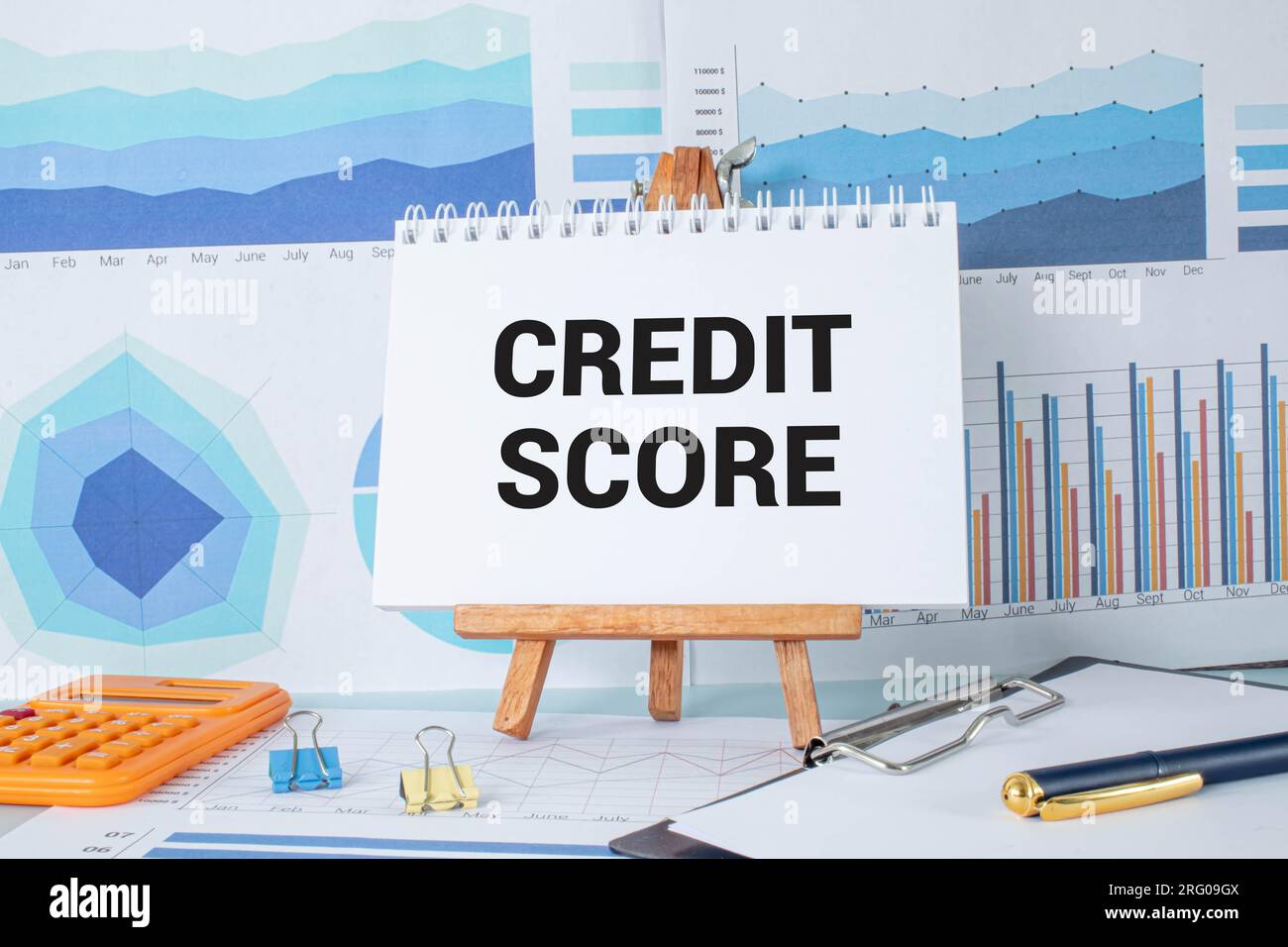 Text showing Credit Score. Business concept writing Financial Rating ...