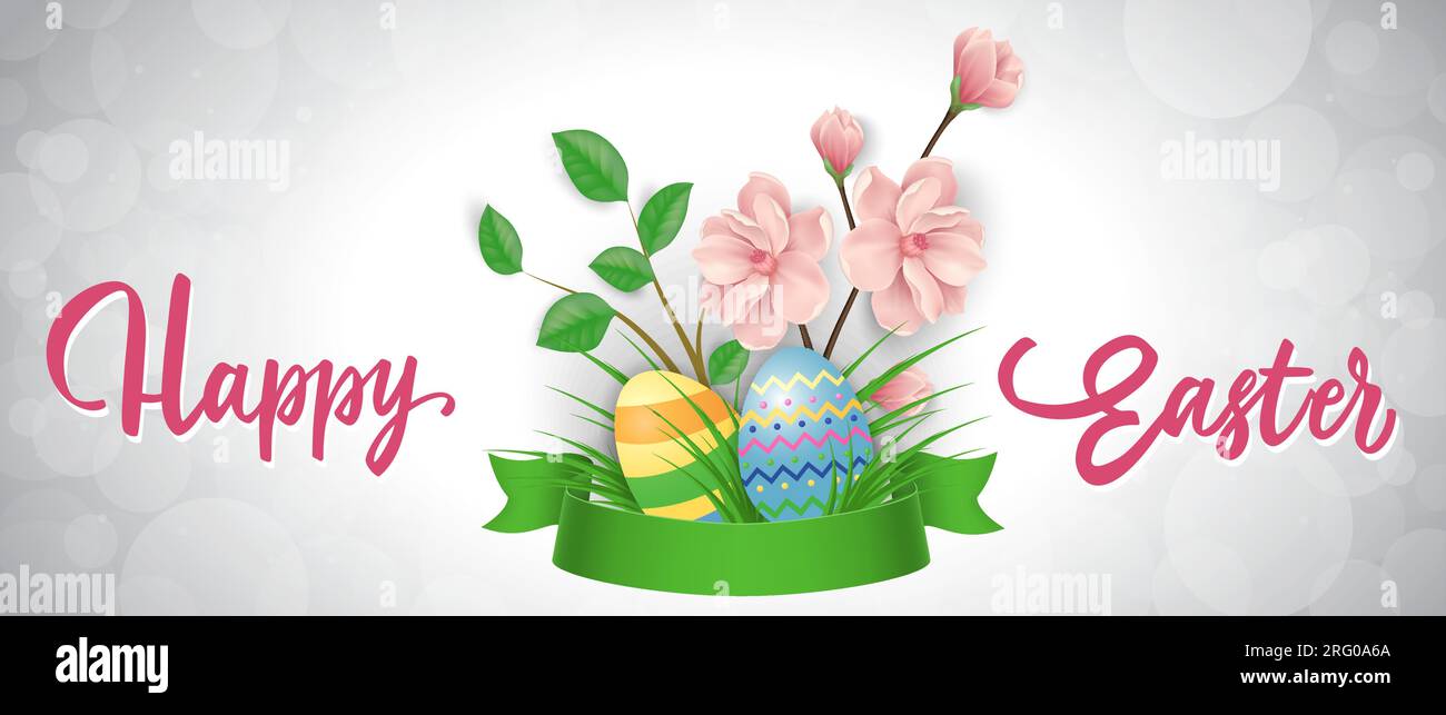 Grass flowers white text Stock Vector Images - Alamy