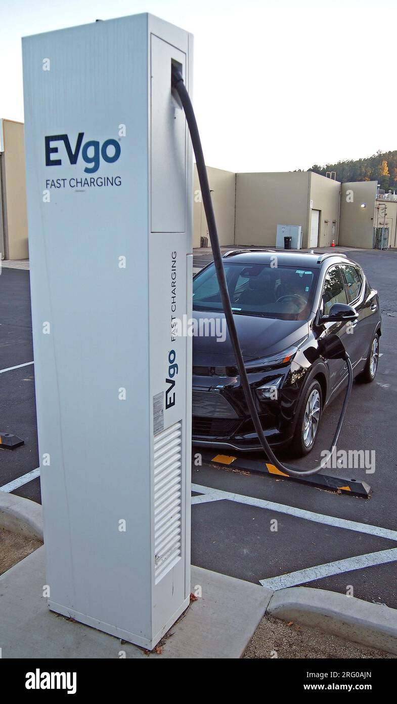 2023 Chevrolet Bolt EUV, electric vehicle charging in California Stock ...