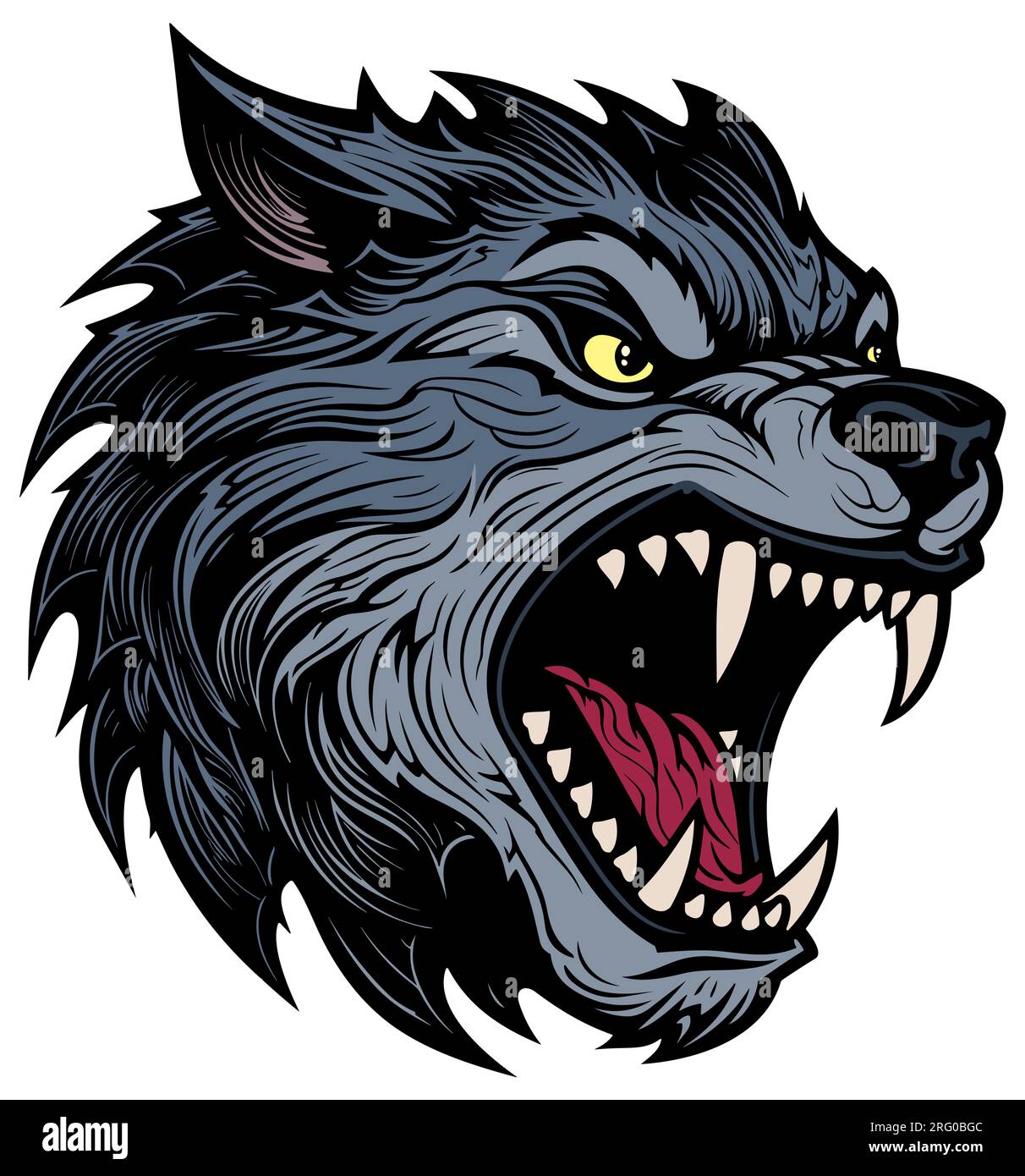 Wolf minimal Cut Out Stock Images & Pictures - Alamy