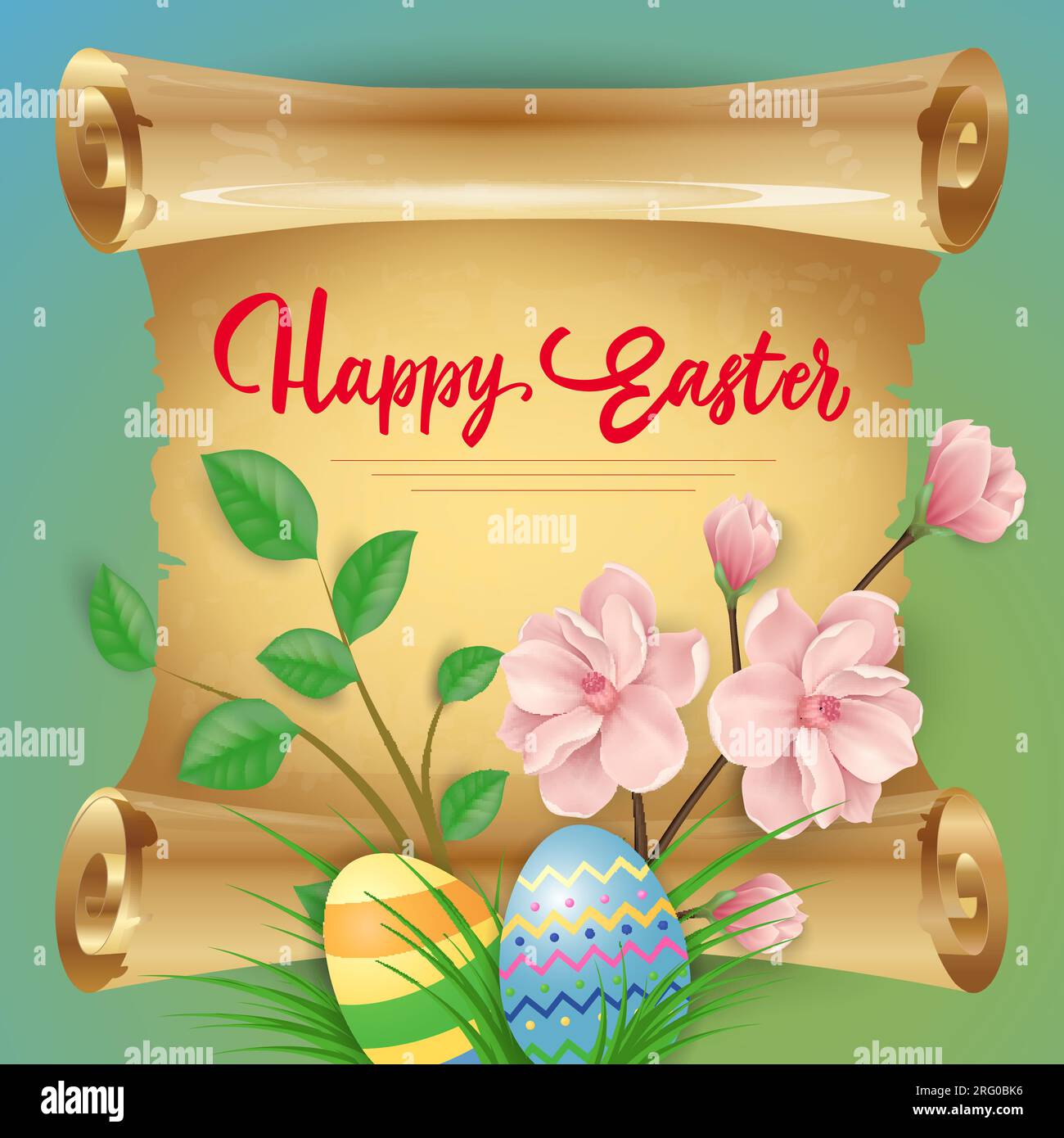 Easter egg roll drawing Stock Vector Images - Alamy