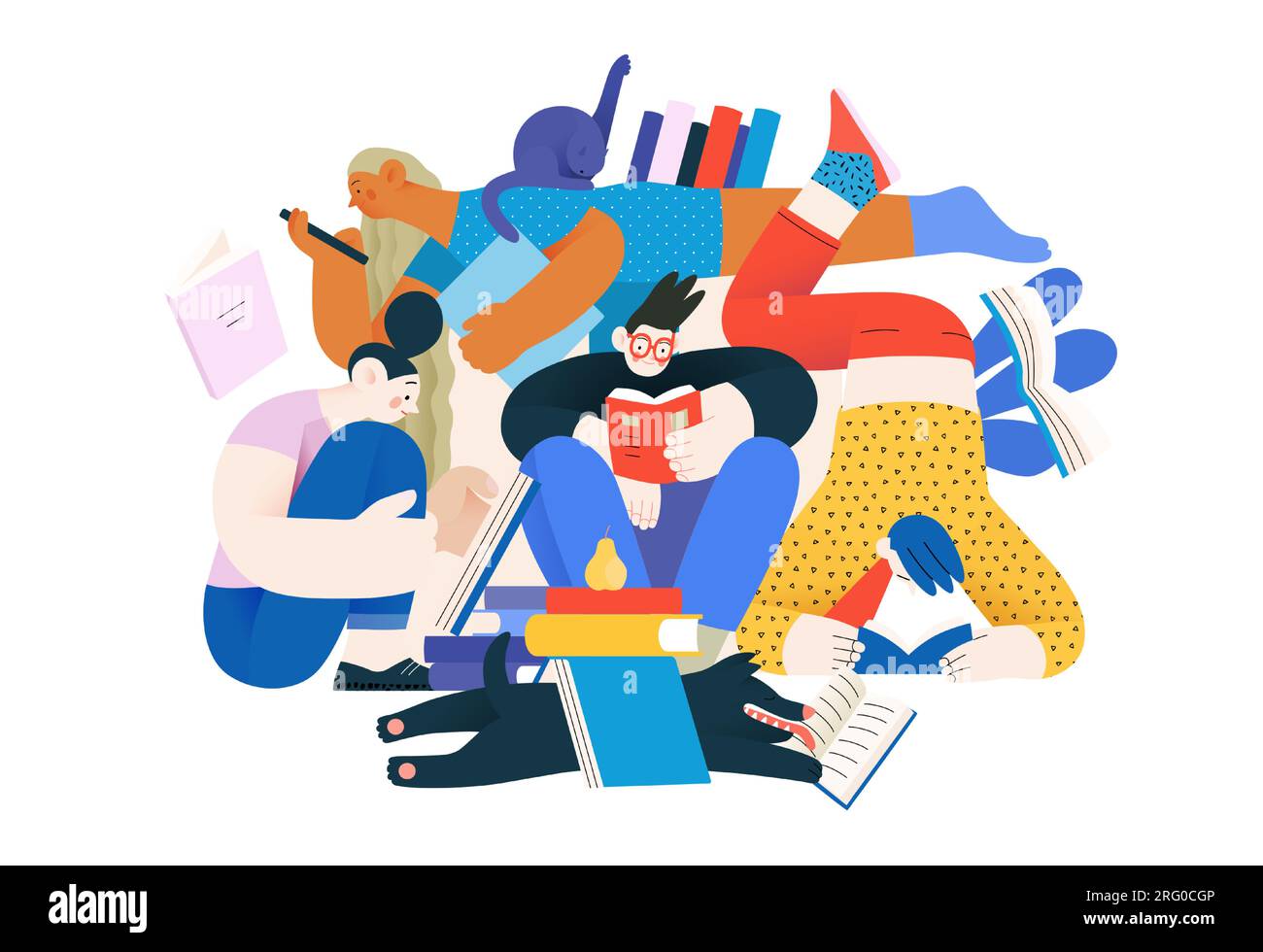 Knowledge sharing vector vectors Cut Out Stock Images & Pictures - Alamy