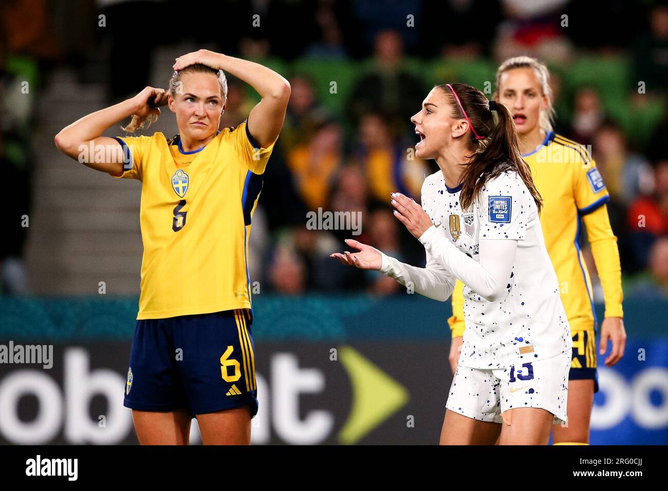 Melbourne, Australia, 6 August, 2023. Alex Morgan of USA during the ...