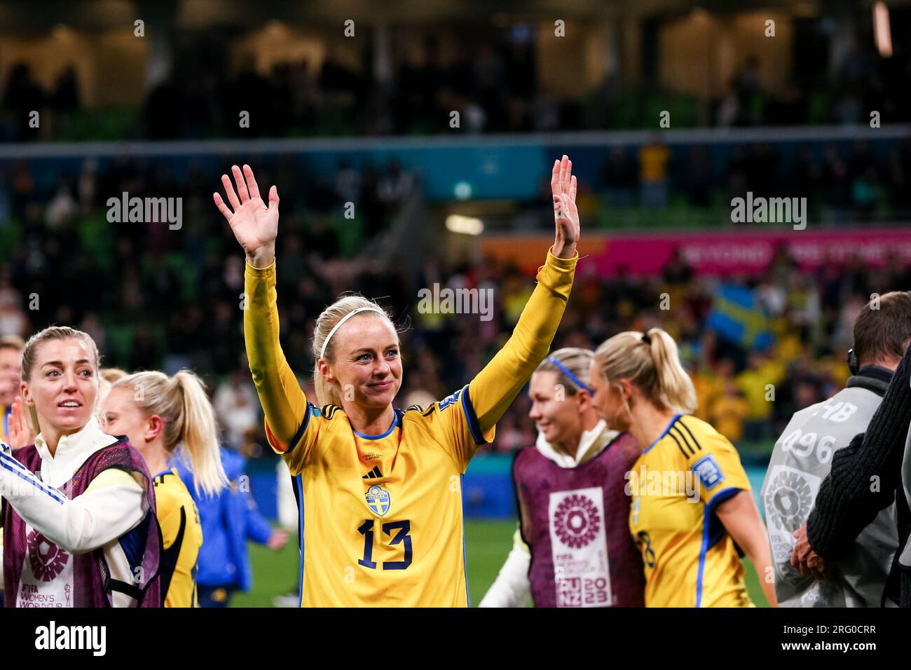 Melbourne, Australia, 6 August, 2023. Amanda Ilestedt of Sweden ...