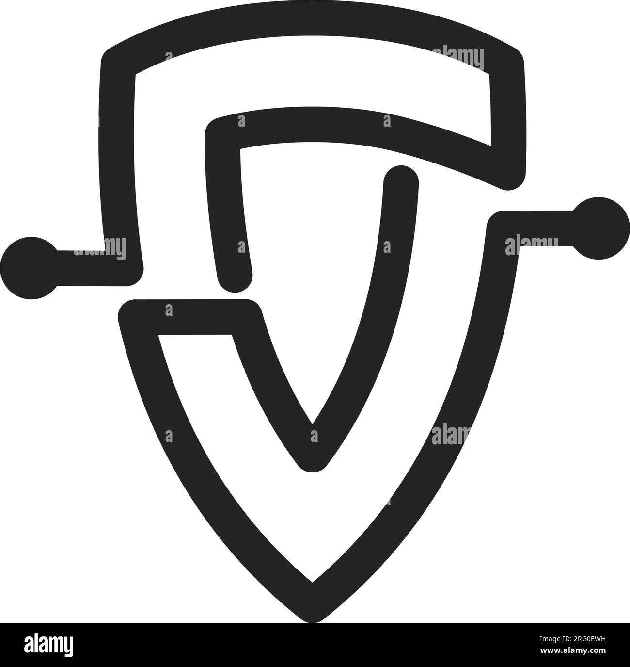 Guard logo template. Icon Illustration Brand Identity. Isolated and ...