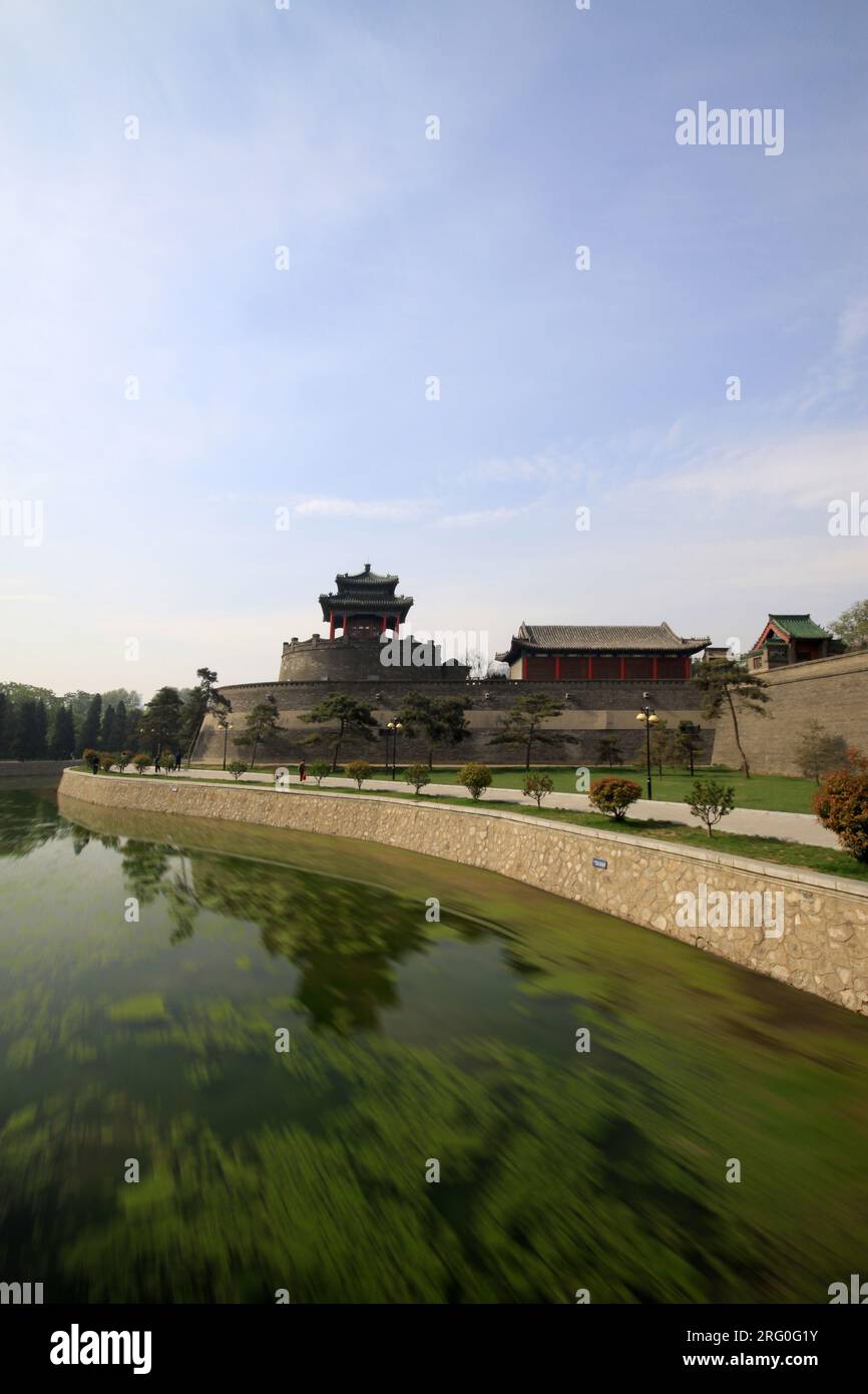 ancient Chinese traditional architecture in handan city Stock Photo - Alamy