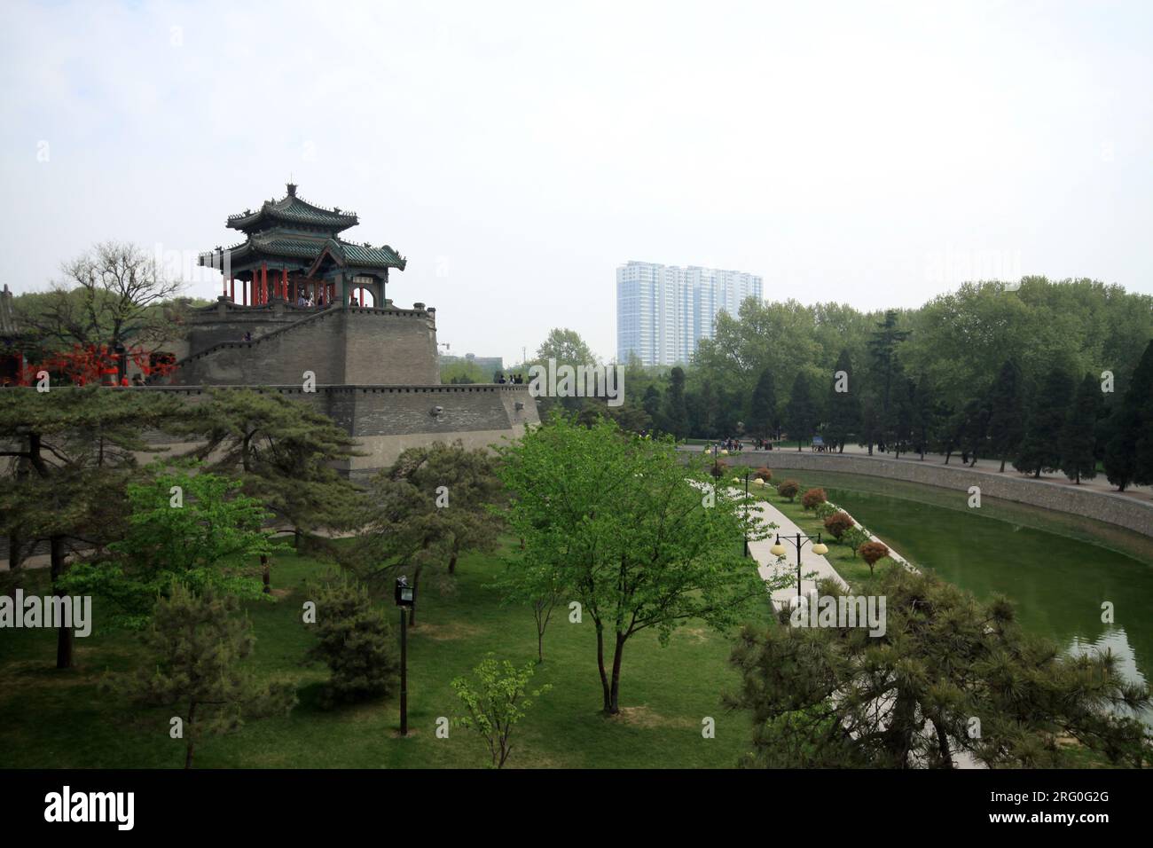 ancient Chinese traditional architecture in handan city Stock Photo - Alamy