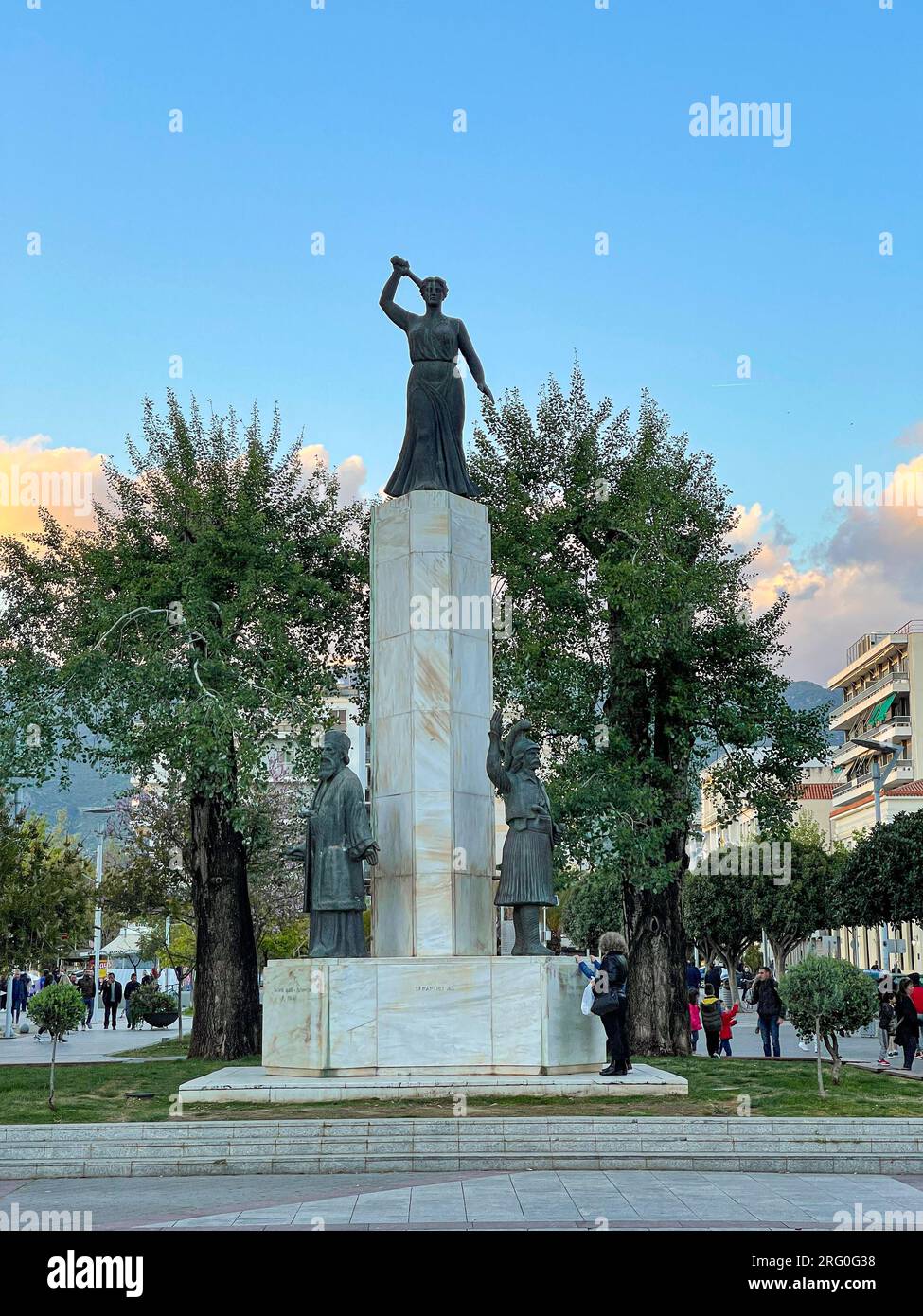 Statues and monuments of the Heroes of the Greek Revolutionary war in ...