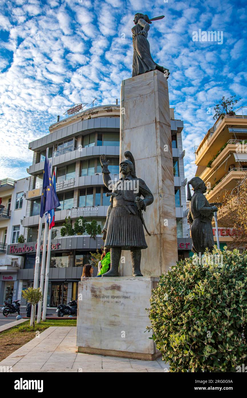 Statues and monuments of the Heroes of the Greek Revolutionary war in ...
