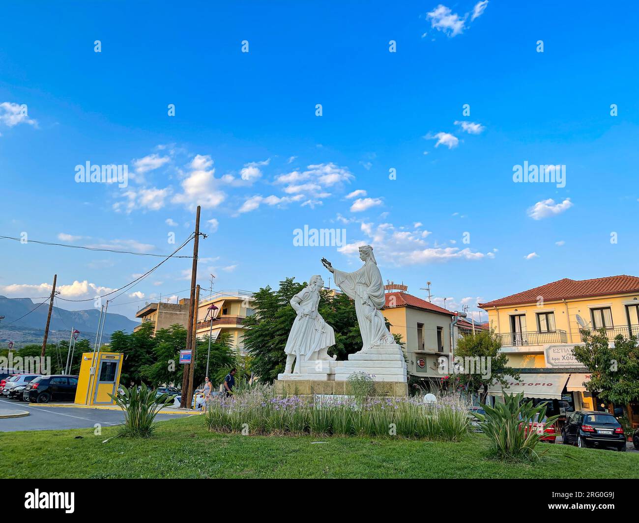 Statues and monuments of the Heroes of the Greek Revolutionary war in ...