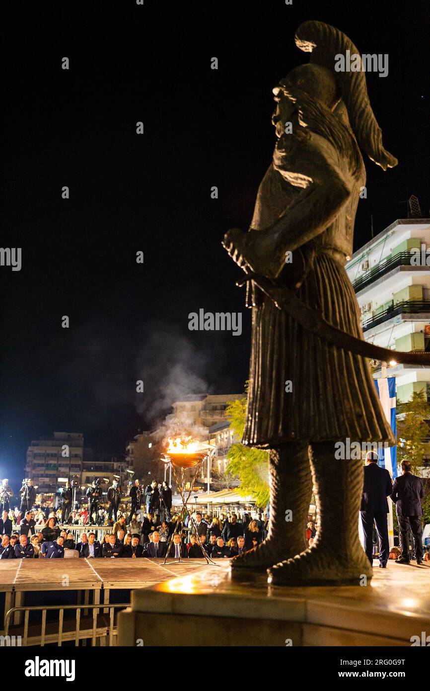 Statues and monuments of the Heroes of the Greek Revolutionary war in ...