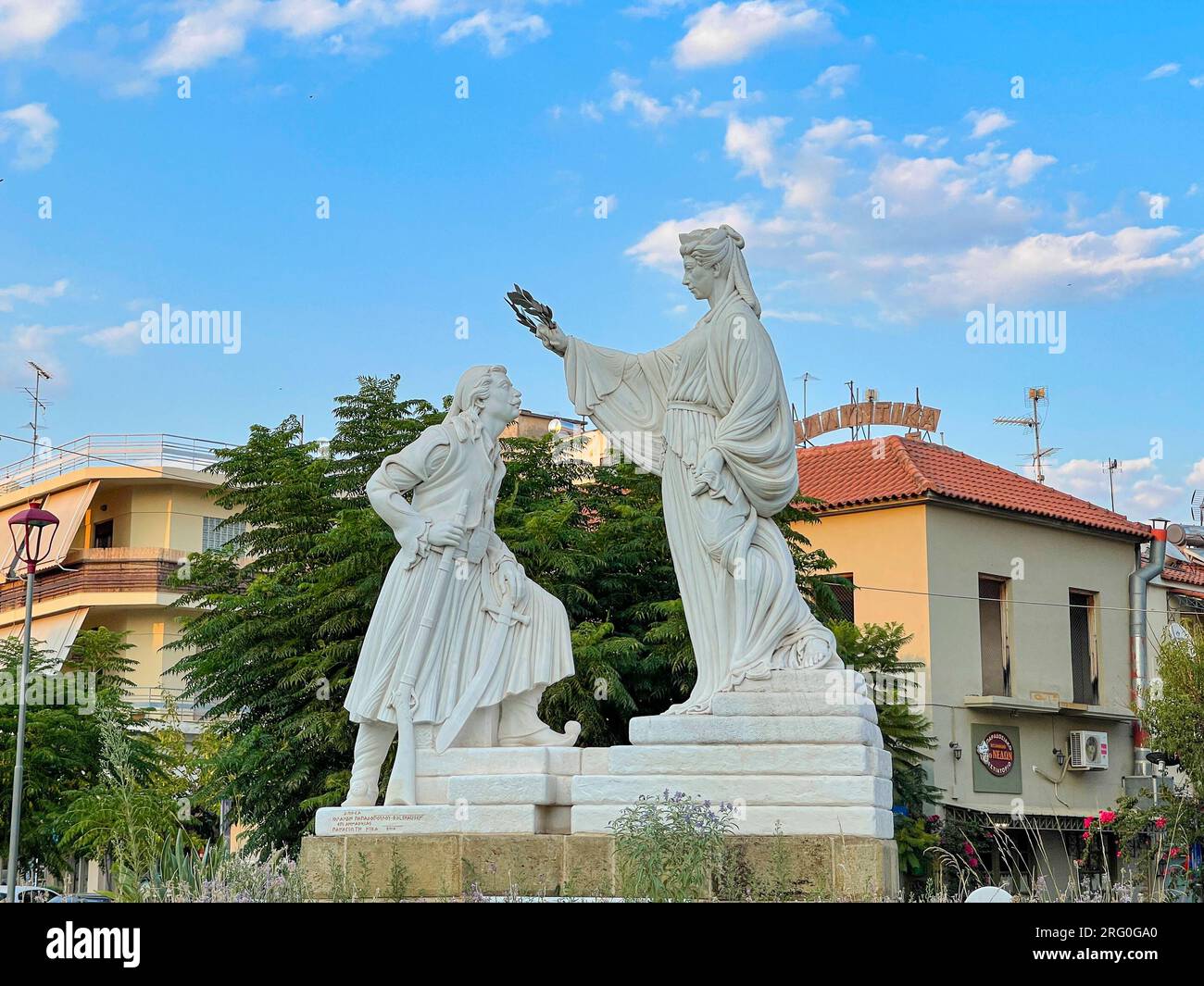 Statues and monuments of the Heroes of the Greek Revolutionary war in ...