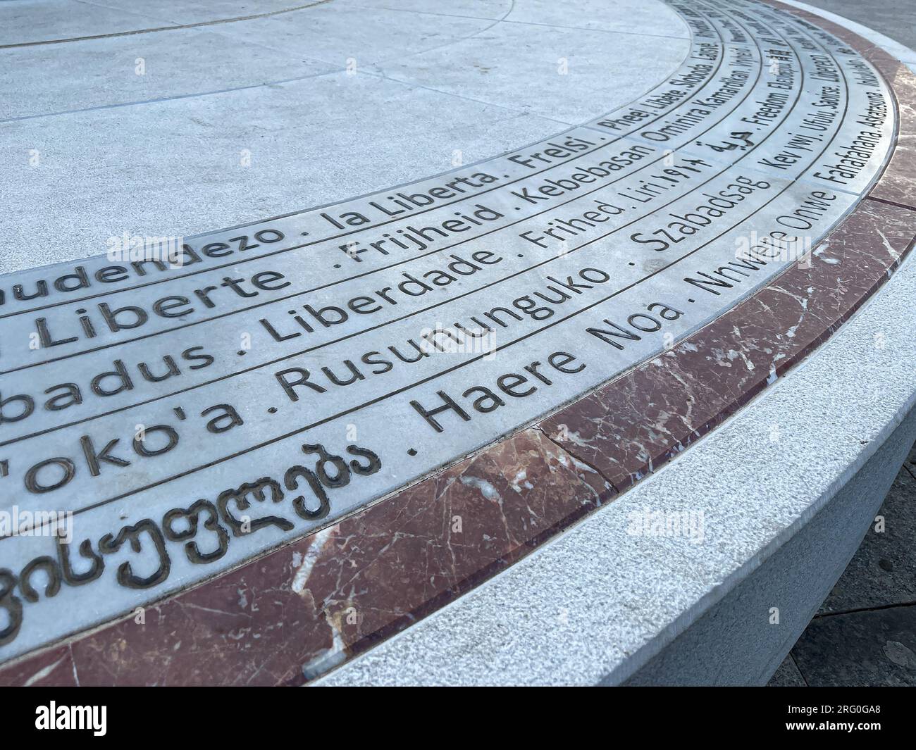 The Monument of light dedicated to the Heroes of Greek war of ...