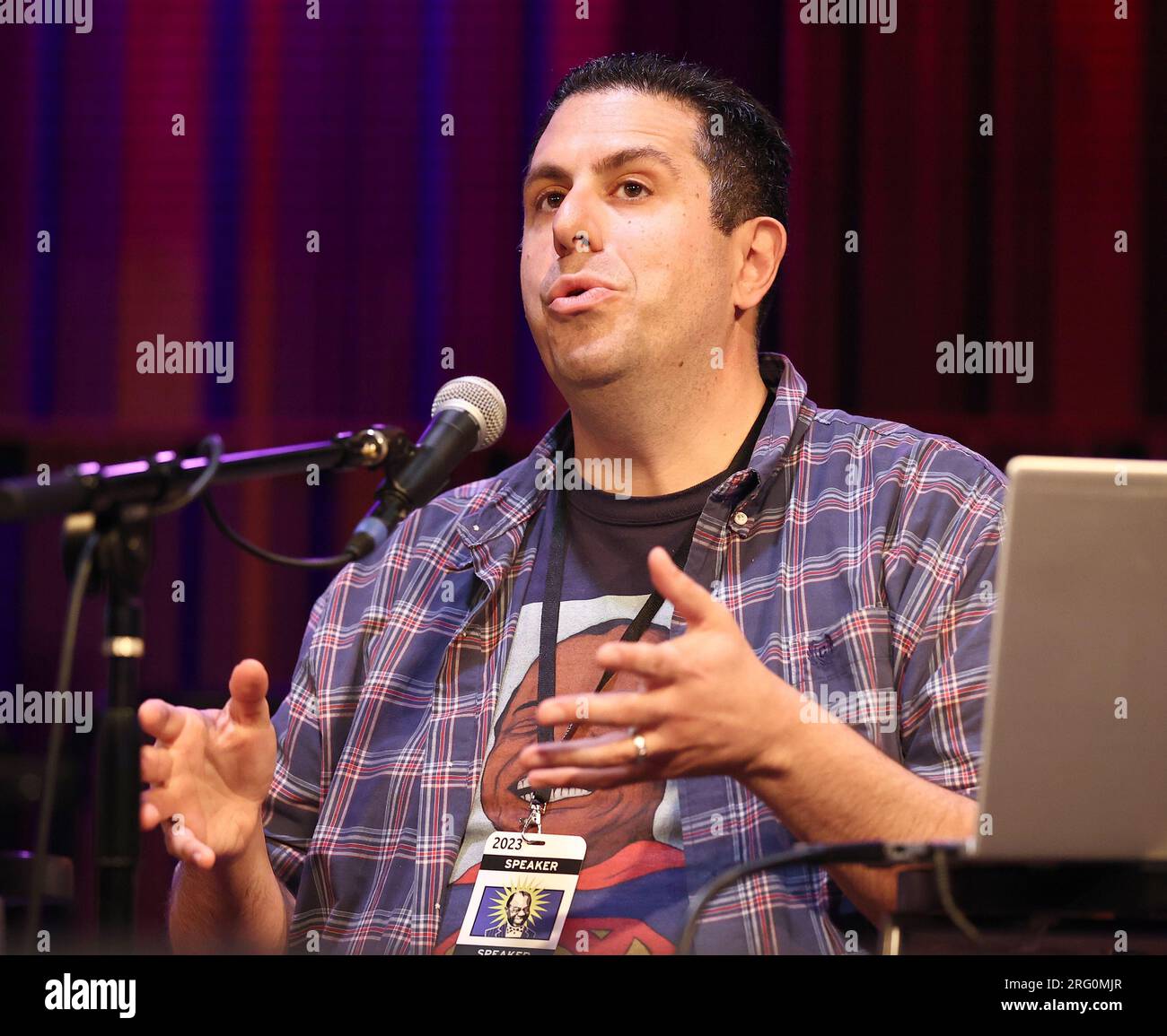 New Orleans, USA. 06th Aug, 2023. Melissa A. Weber interviews Ricky ...