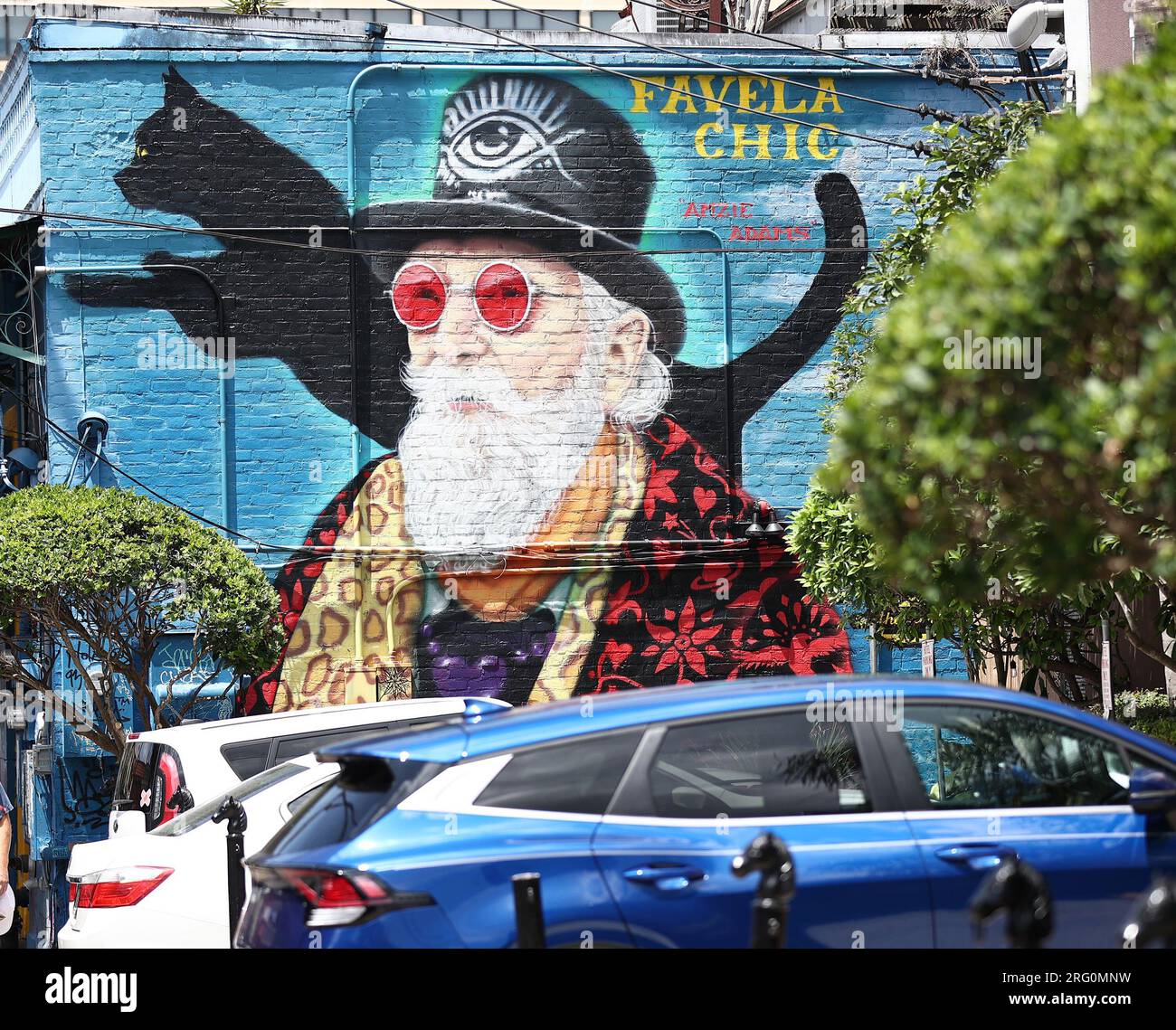 New Orleans, USA. 06th Aug, 2023. A giant mural of New Orleans musician ...