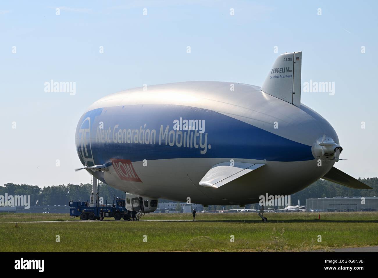 Friedrichshafen, Germany. 26th May, 2023. A Zeppelin NT (New Technology ...