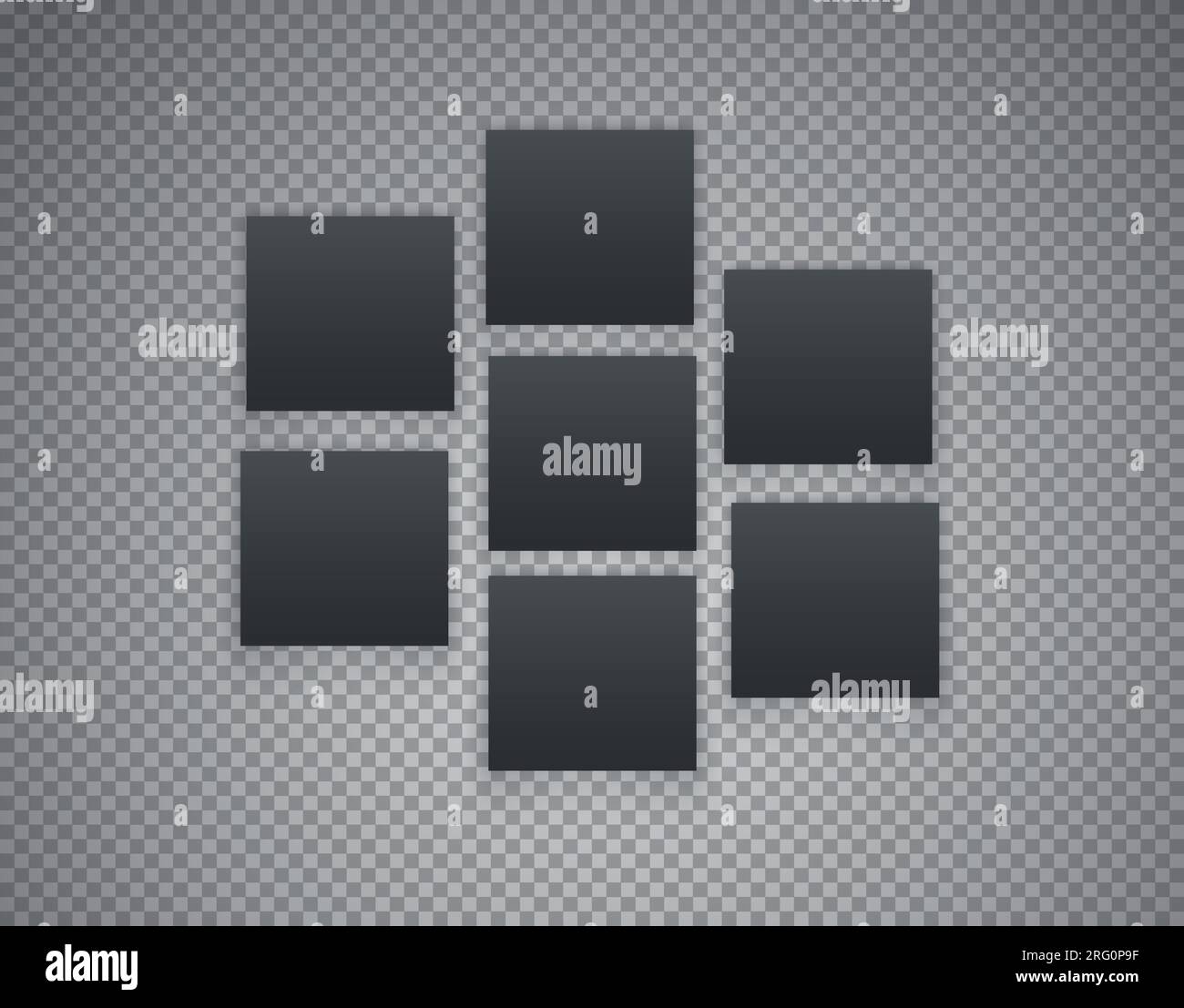 Black picture frames Stock Vector Images - Alamy