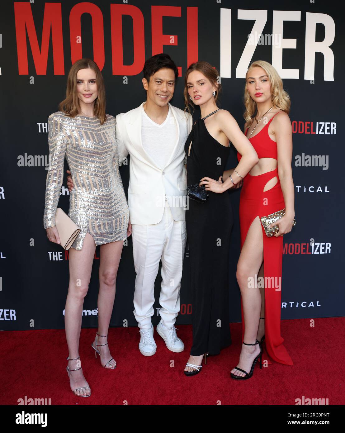 Los Angeles, California, USA. 10th July, 2023. Zorana Adzic, Byron Mann ...