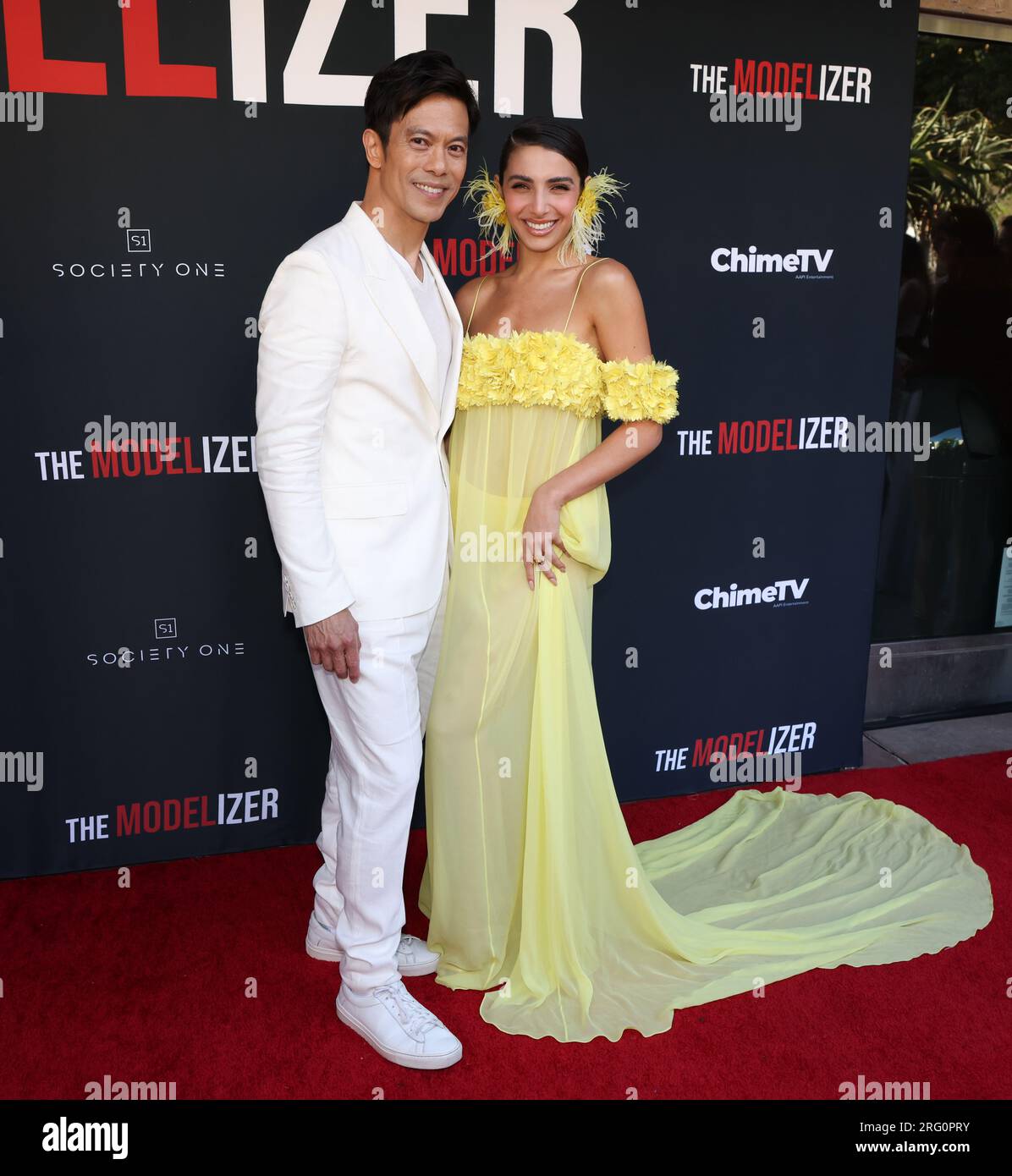 Los Angeles, California, USA. 10th July, 2023. Byron Mann and Rayssa ...
