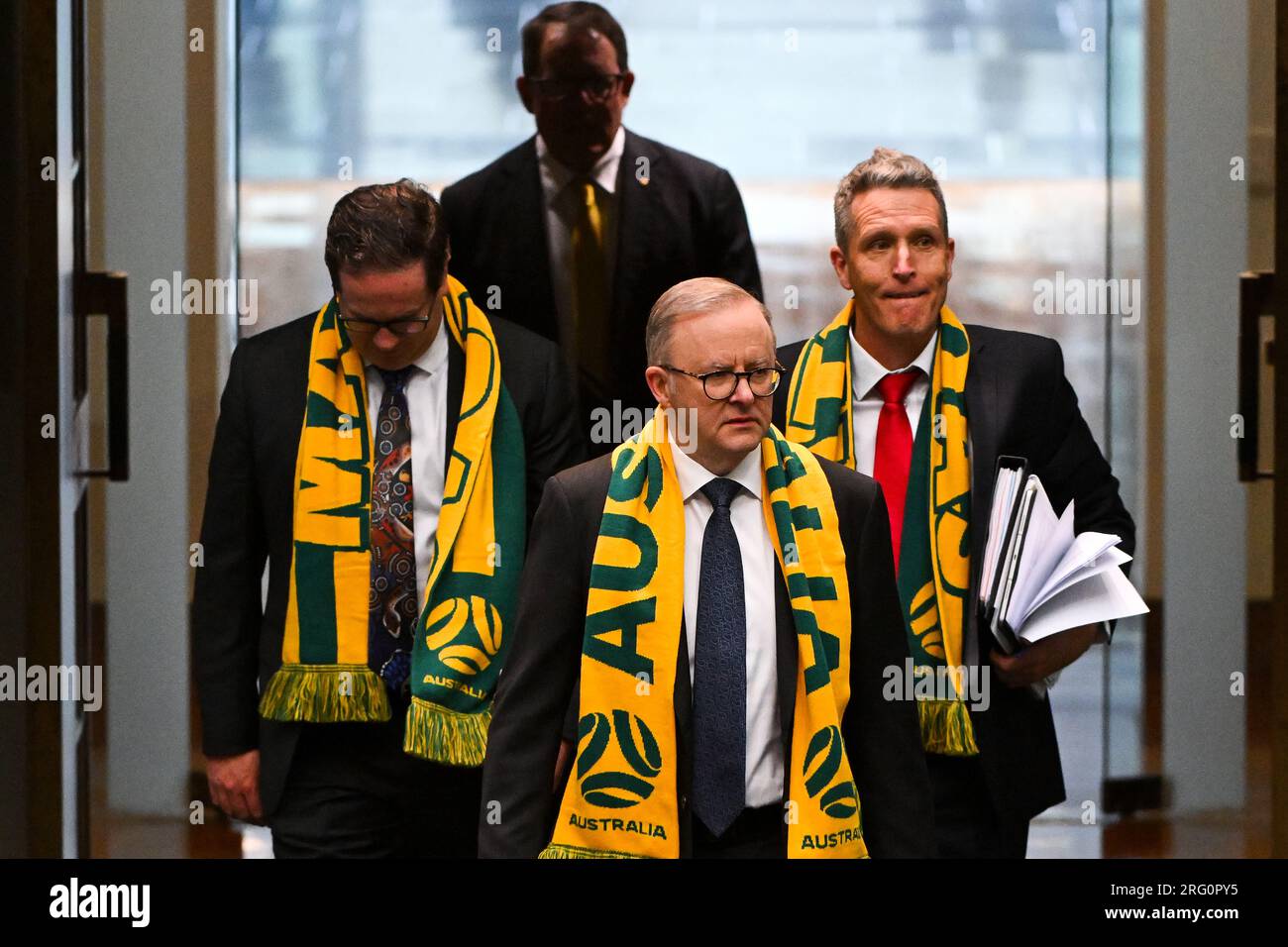 Canberra, Australia. 07th Aug, 2023. Austrlaian Prime Minister Anthony ...