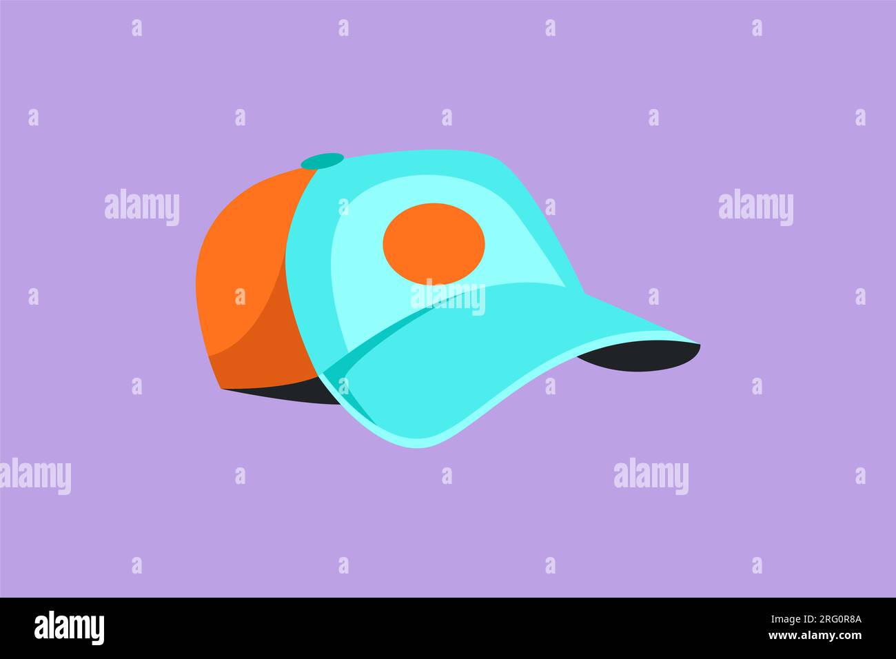 Cartoon flat style drawing hiking adventure cap hat, trip, travel ...