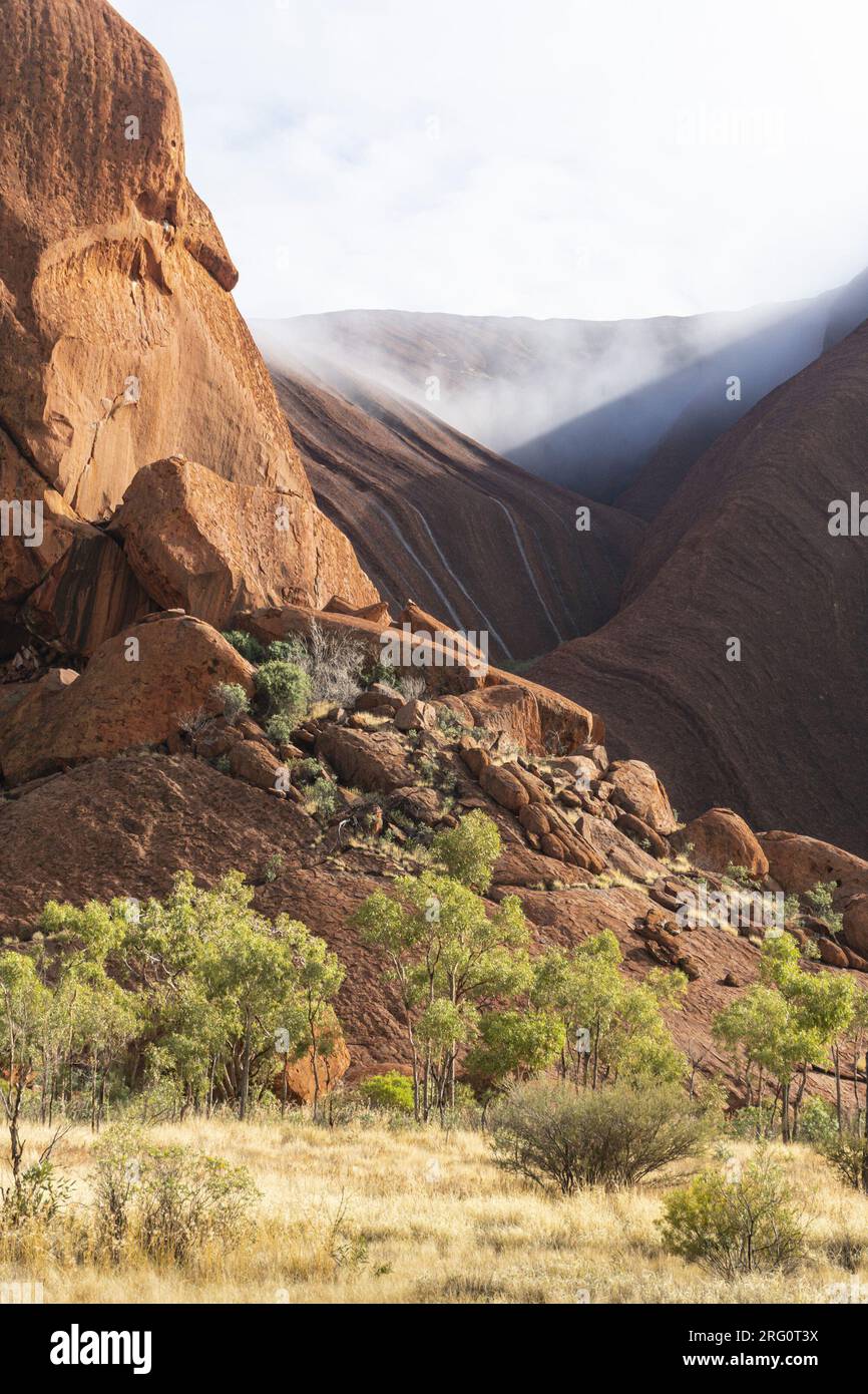 Pulari (headland) of Uluru from the track from Kuniya carpark to ...