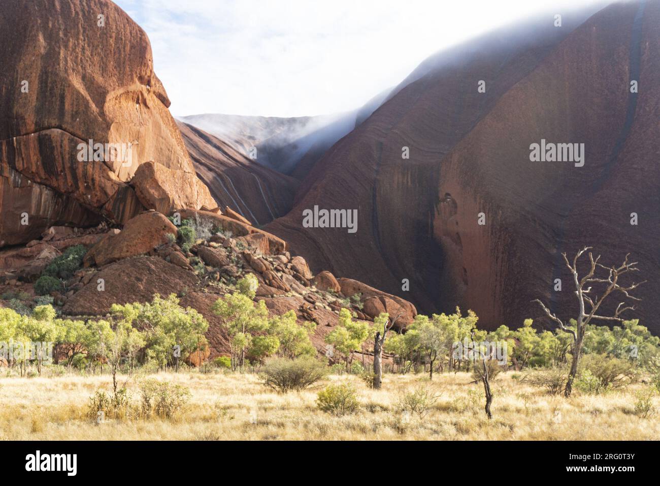 Pulari (headland) of Uluru from the track from Kuniya carpark to ...