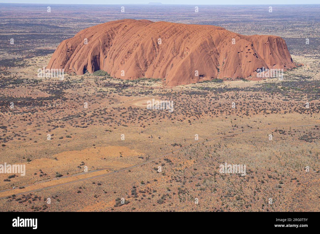 Uluu, northwest and southwest aspects, aerial view, with Mount Connor ...