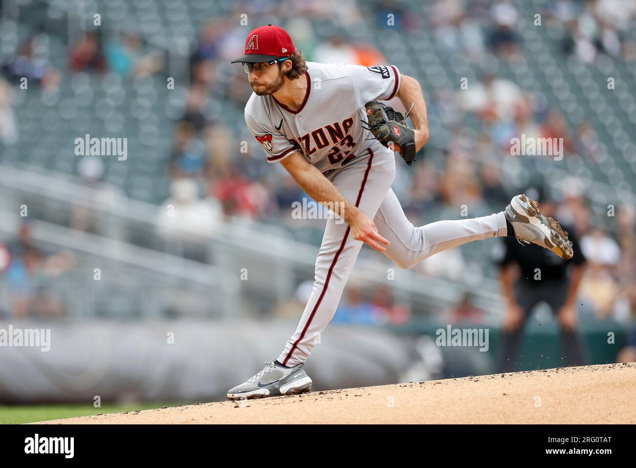 Arizona Diamondbacks starting pitcher Zac Gallen (23) in the first ...