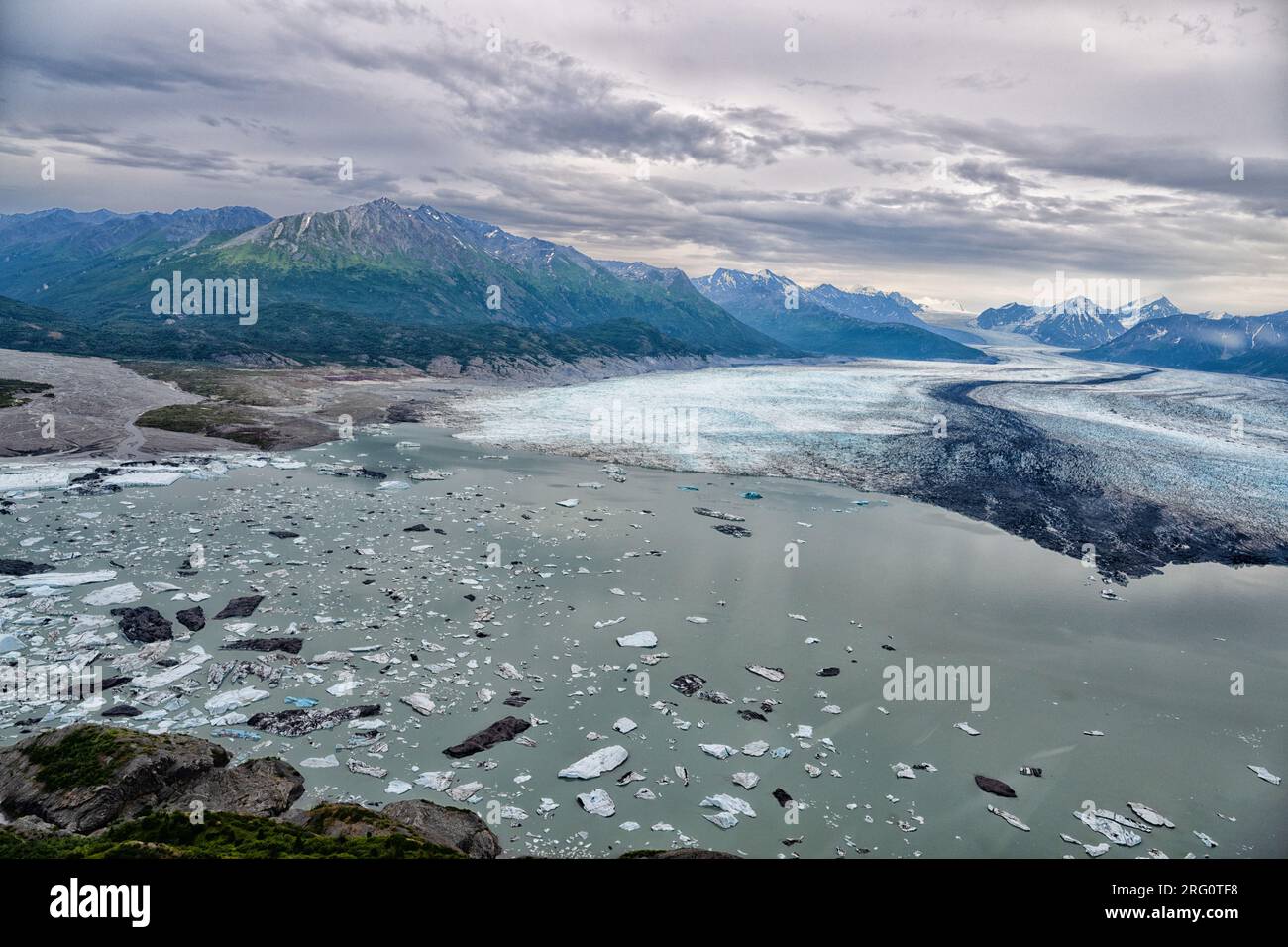 Glacier Knik in summer, Alaska, US Stock Photo - Alamy