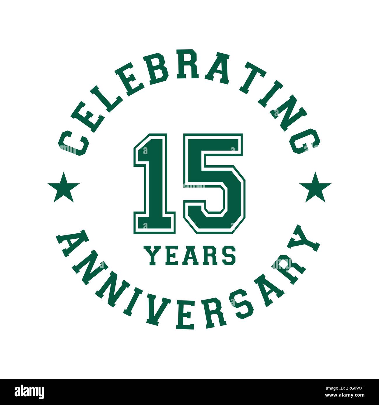 15 years anniversary celebration design template. 15th vector and illustration Stock Vector ...