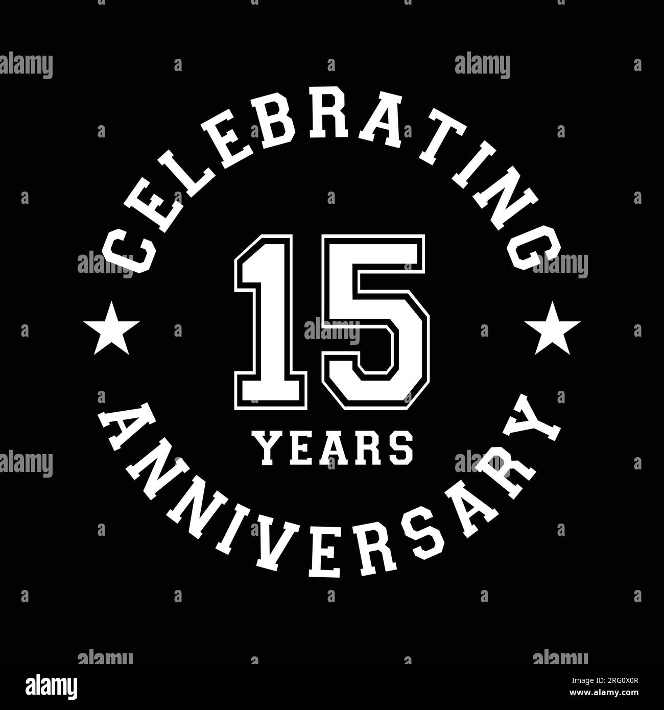15 years anniversary celebration design template. 15th vector and illustration Stock Vector ...
