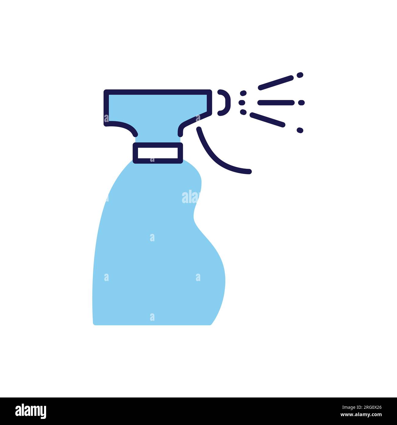 Medical alcohol spray disinfector related vector icon. Disinfector sign ...