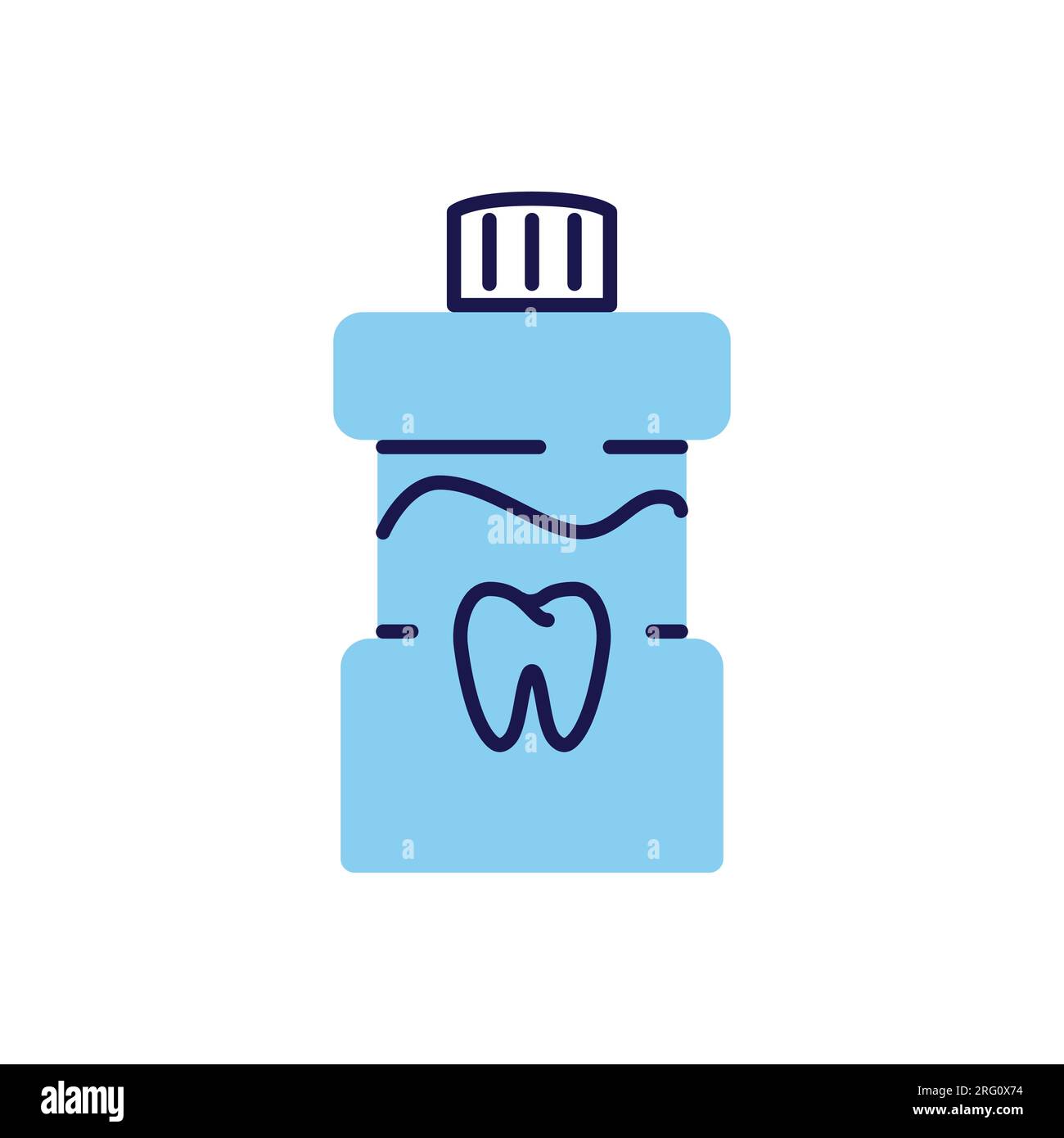 Mouth Rinse Related Vector Icon. Mouth Rinse Sign. Isolated on White ...