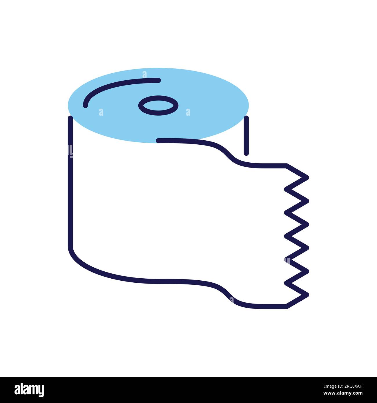 Toilet paper related vector icon. Toilet paper sign. Isolated on white ...