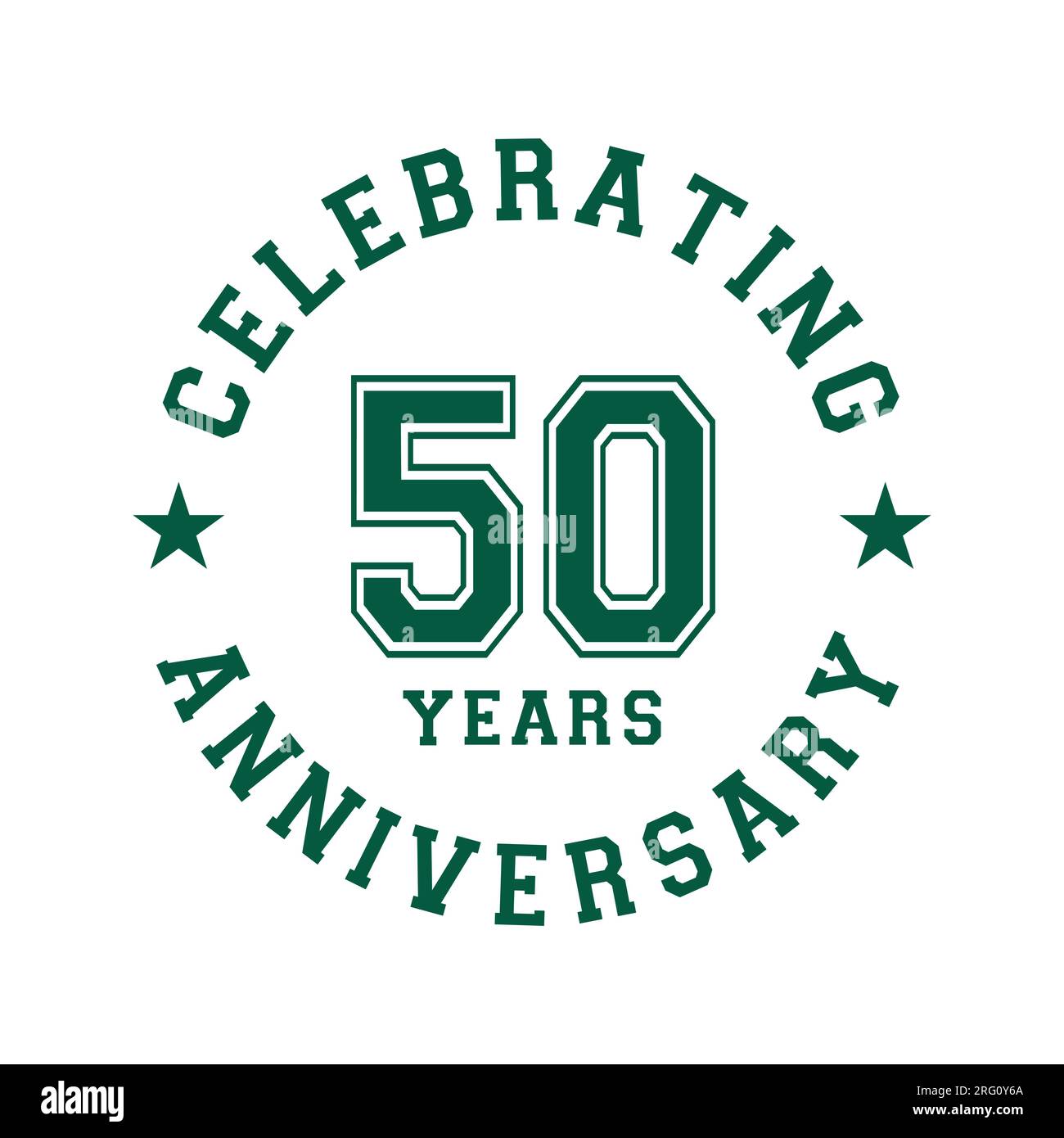 50 years anniversary celebration design template. 50th vector and ...