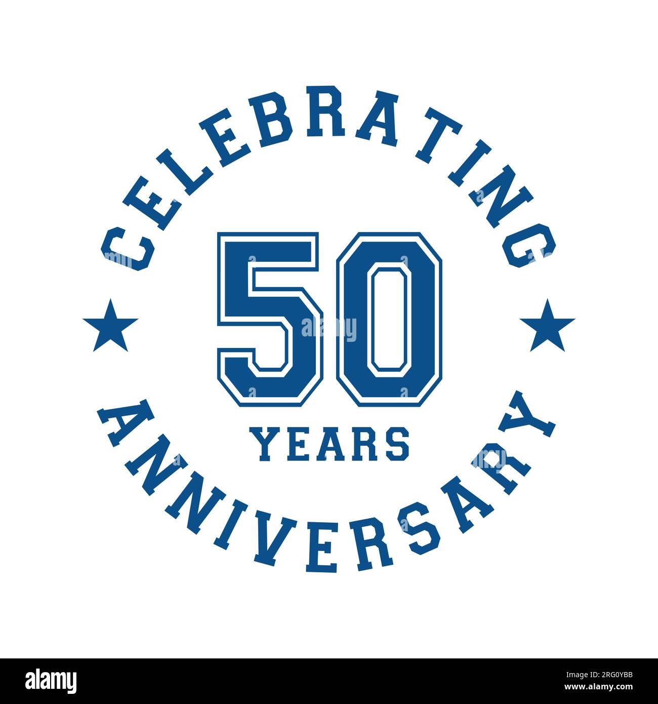 50 years anniversary celebration design template. 50th vector and ...