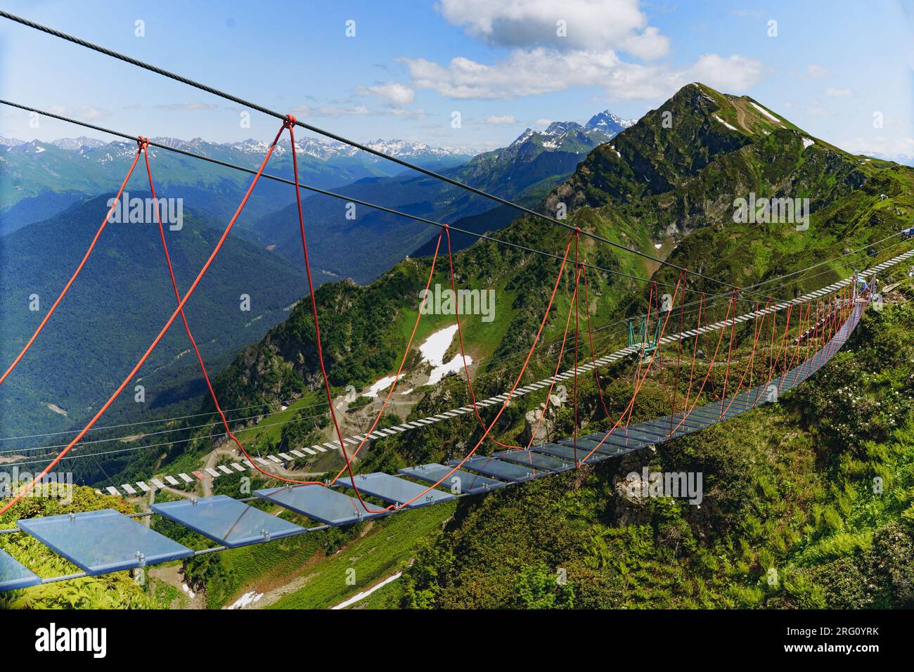 Rope suspension bridge hi-res stock photography and images - Alamy
