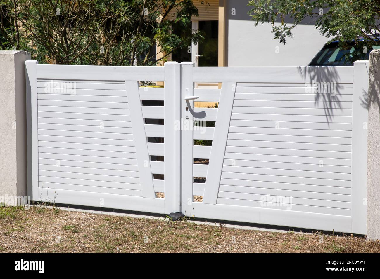 Modern Fence Gate Design Garden Gate，Fence Gate Black 105x180 Cm