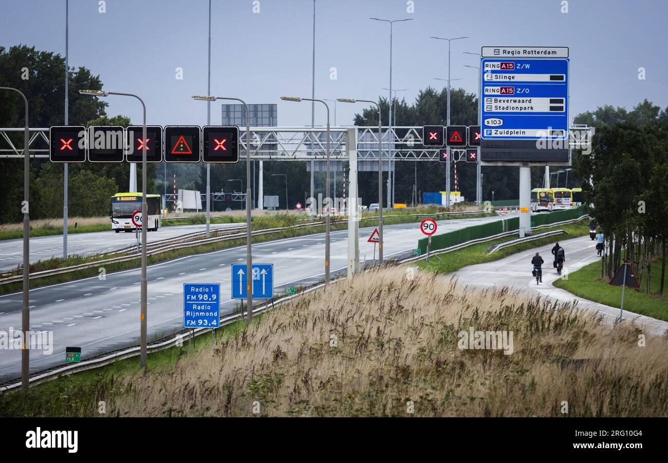 HEINENOORD - 06/08/2023, An empty A29 due to work on the ...