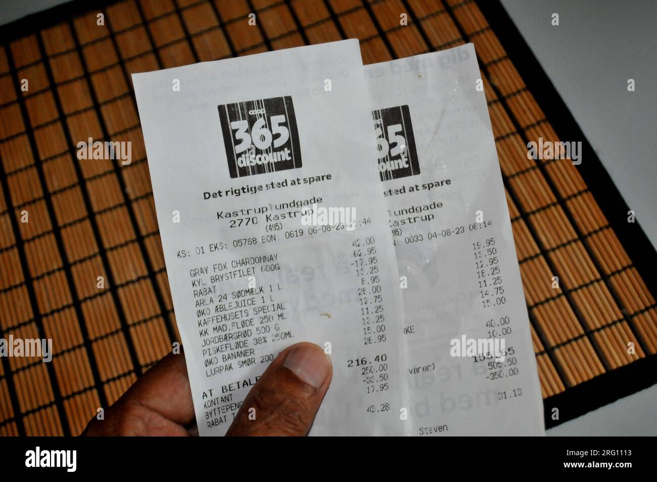 Receipt from grocery store hi-res stock photography and images - Alamy