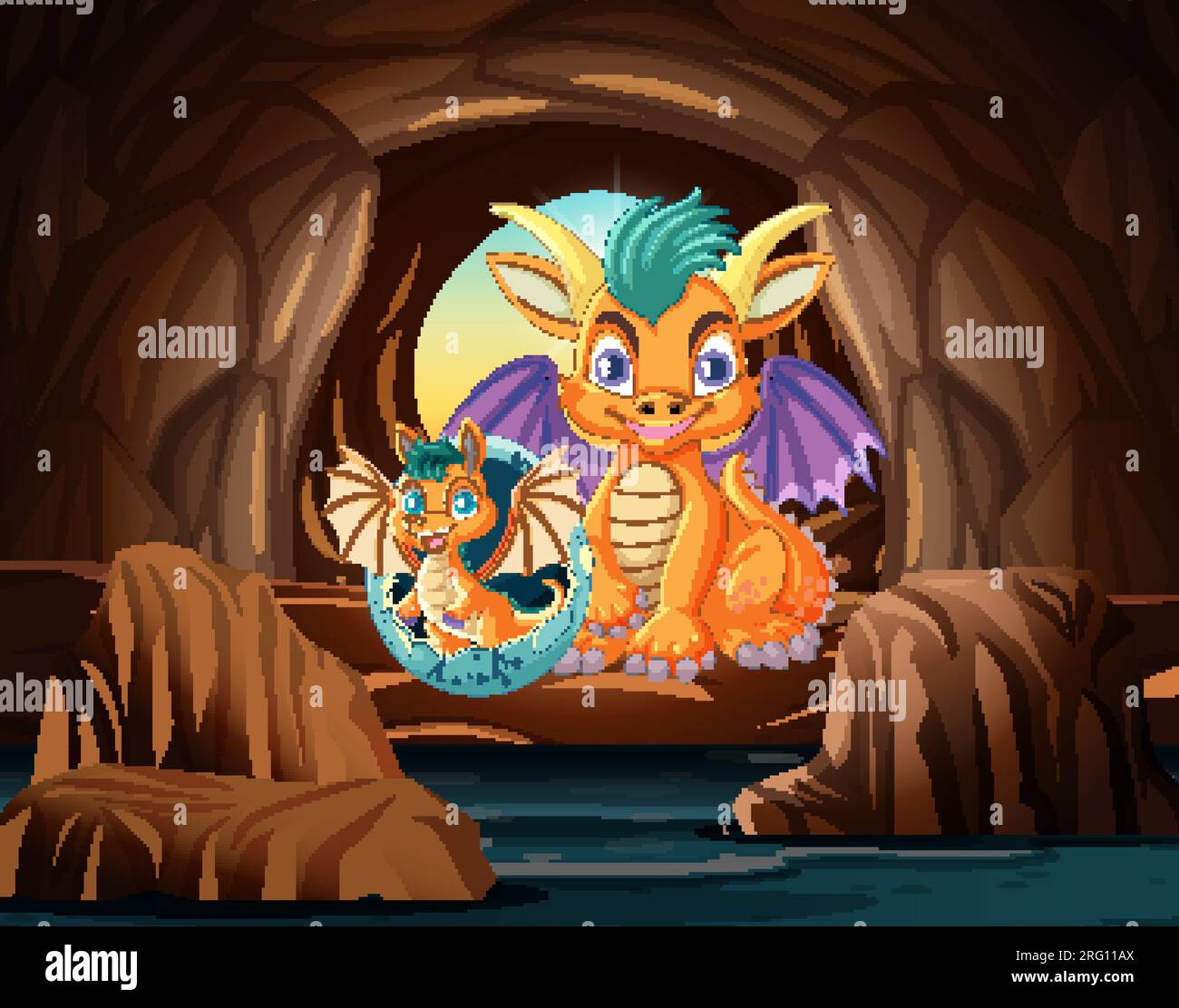 Baby Dragon Hatching From Egg