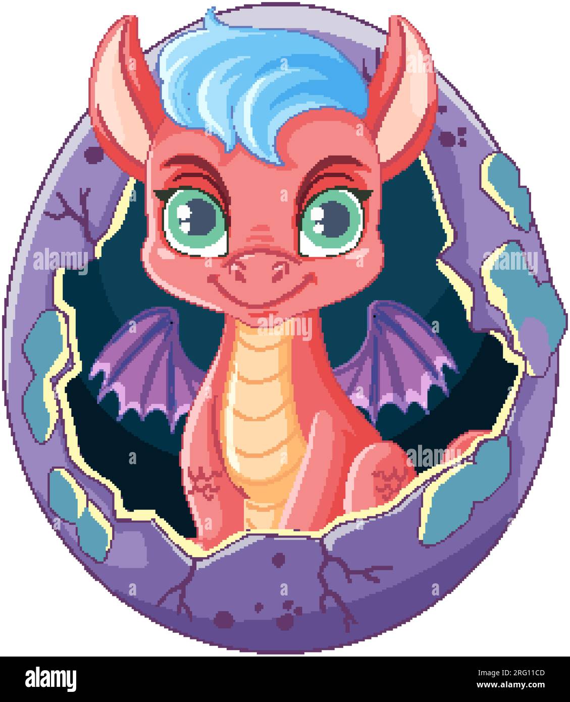 Happy cartoon dragon character smiling illustration Stock Vector Image ...