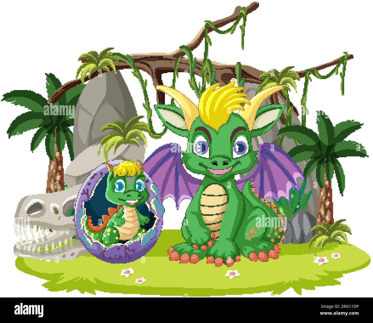 Dragon hatchling Stock Vector Images - Alamy